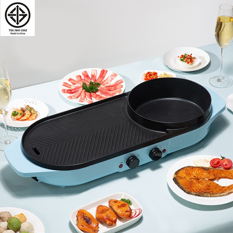 Suki Pot Electric Pan Bbq Grill Large Set Complete In One Machine Model ...