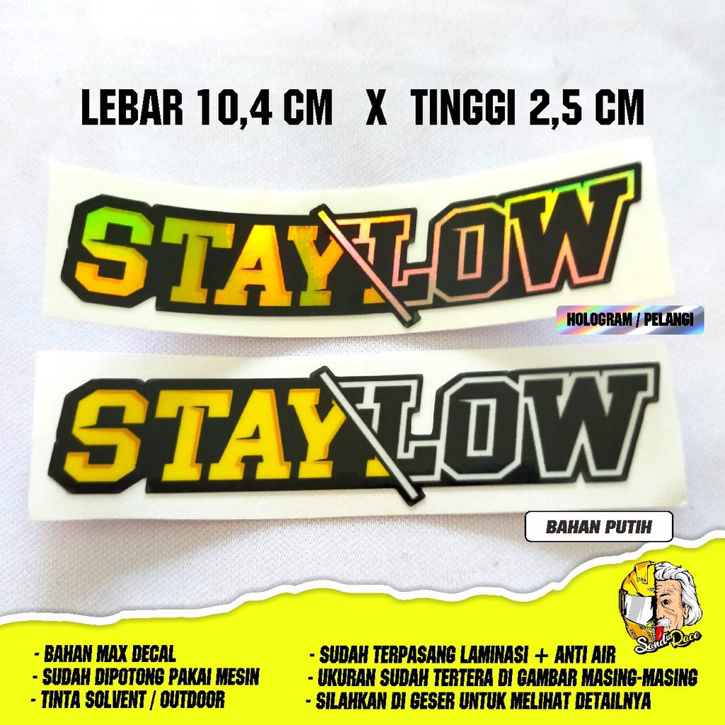 Stay low Car sticker/stay low Car sticker/stay low Motorcycle sticker ...