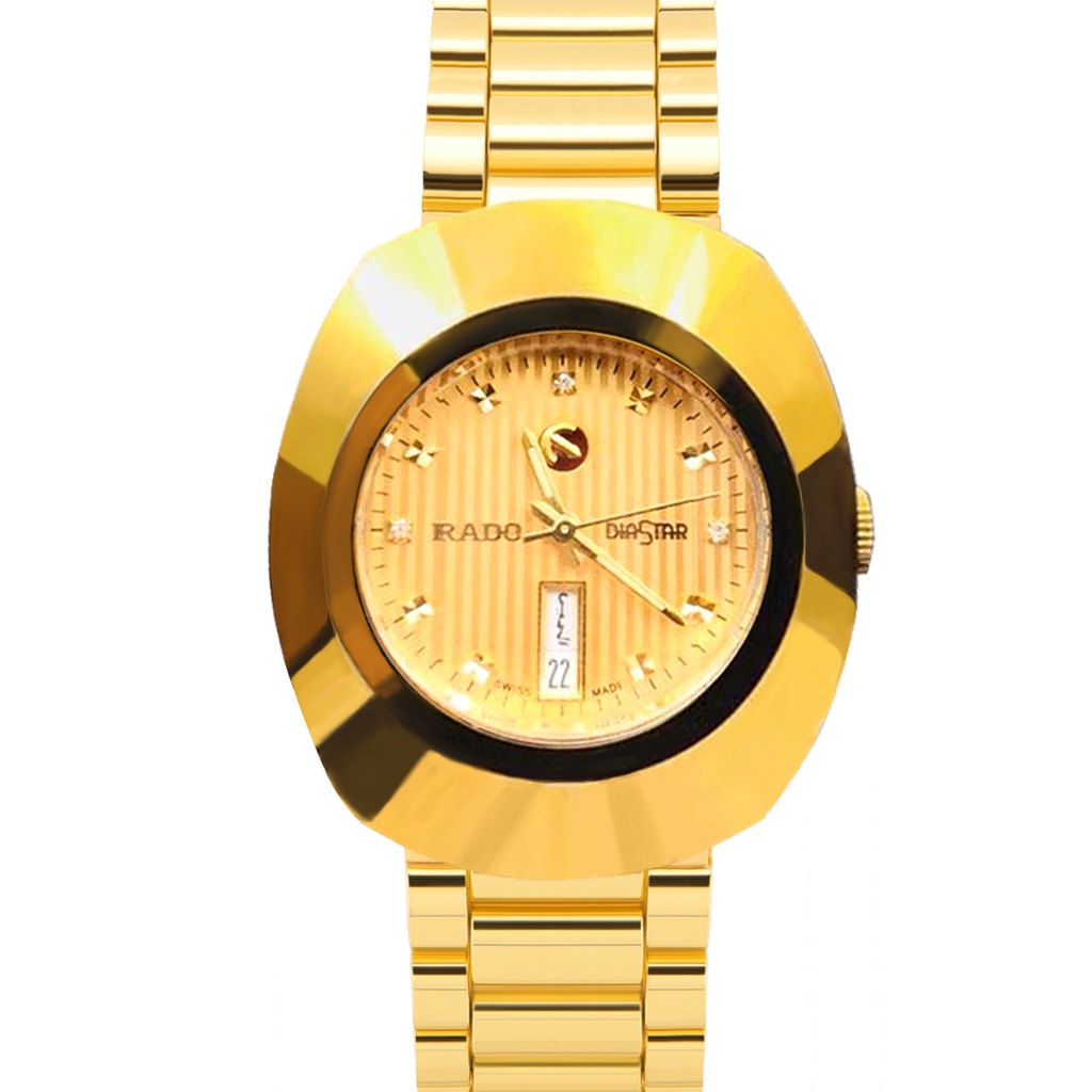 Radar men Temperament Atmosphere Shining Watch Gold Casual Steel Band ...