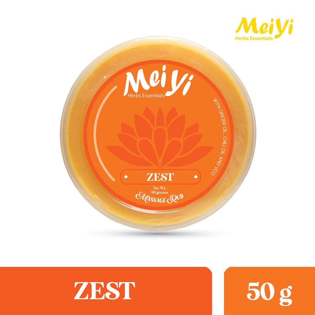 Meiyi Herbs Essentials Massage Rub Zest 50g | Shopee Philippines