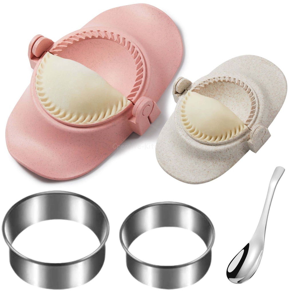 Dumpling Maker Dumpling Dough Press Mold Set With Ring Cutter and ...