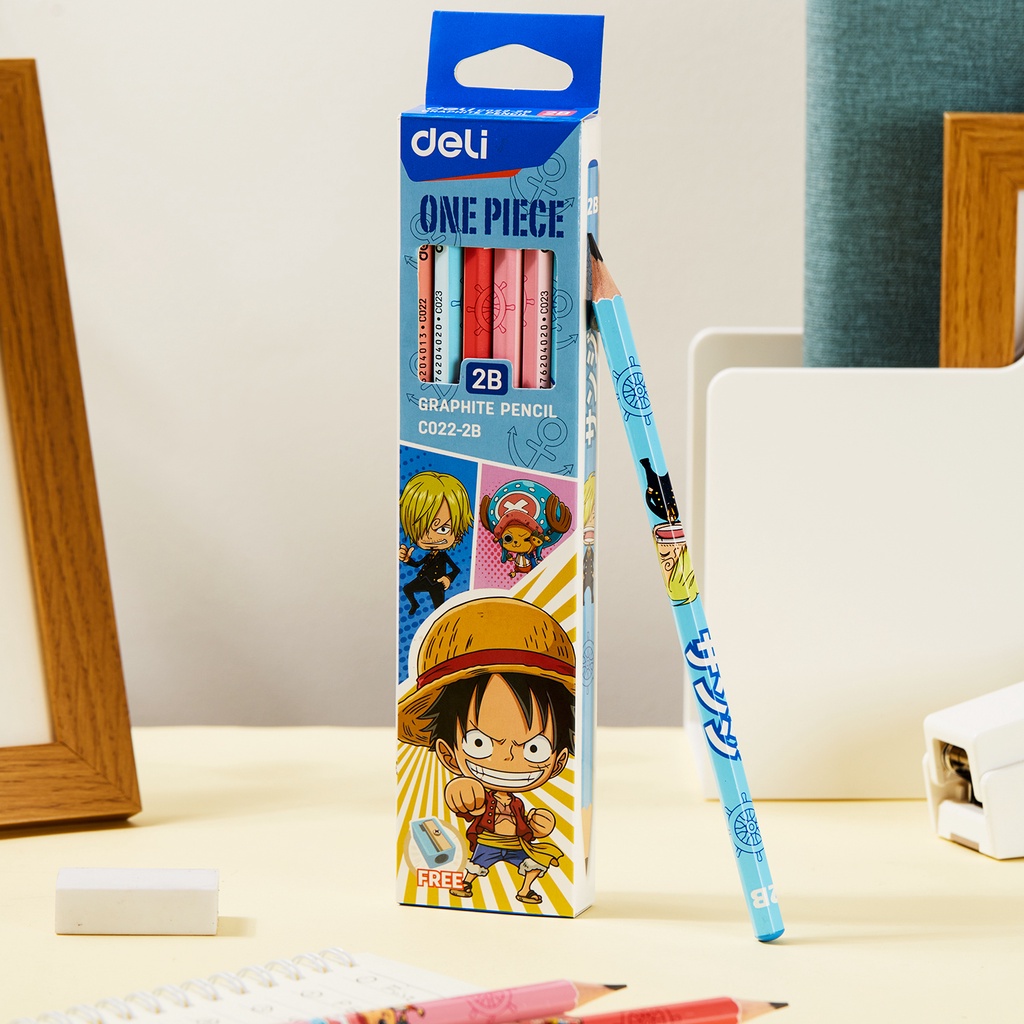 Deli One Piece Graphite Drawing Pencil 50/12pcs 2b | Shopee Philippines