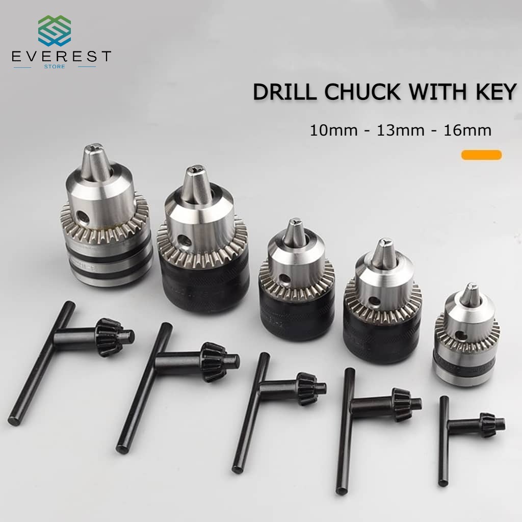 Drill Chuck With Key Drill Chuck Adaptor 3/8(10mm) ,1/2(13mm) ,5/8(16mm ...