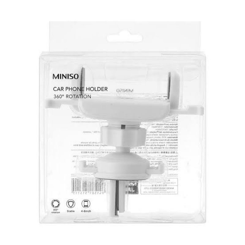 Car Phone Holder BLACK | WHITE by Miniso | Shopee Philippines