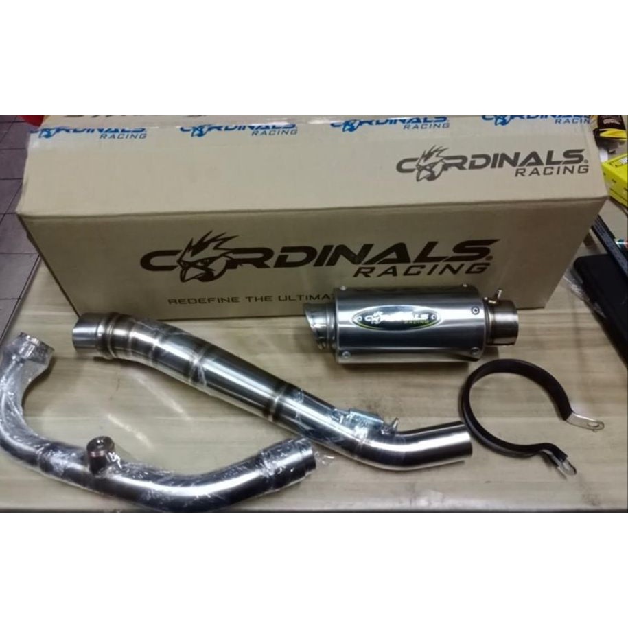 Y15 V1 / V2 CARDINALS EXHAUST FULL SYSTEM STAILESS STEEL 32-35MM ARRC ...