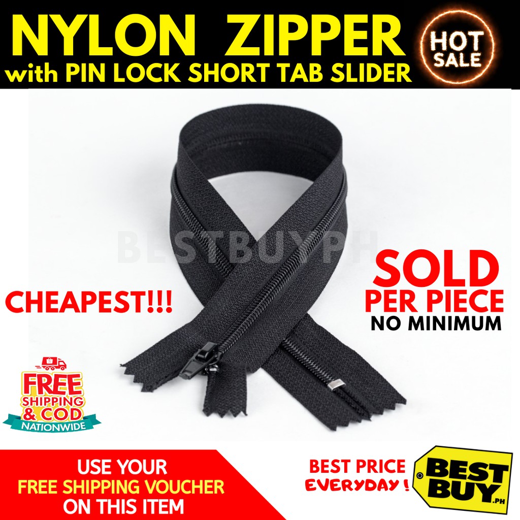 Nylon Zipper (Closed-End with Pin Lock) | Shopee Philippines