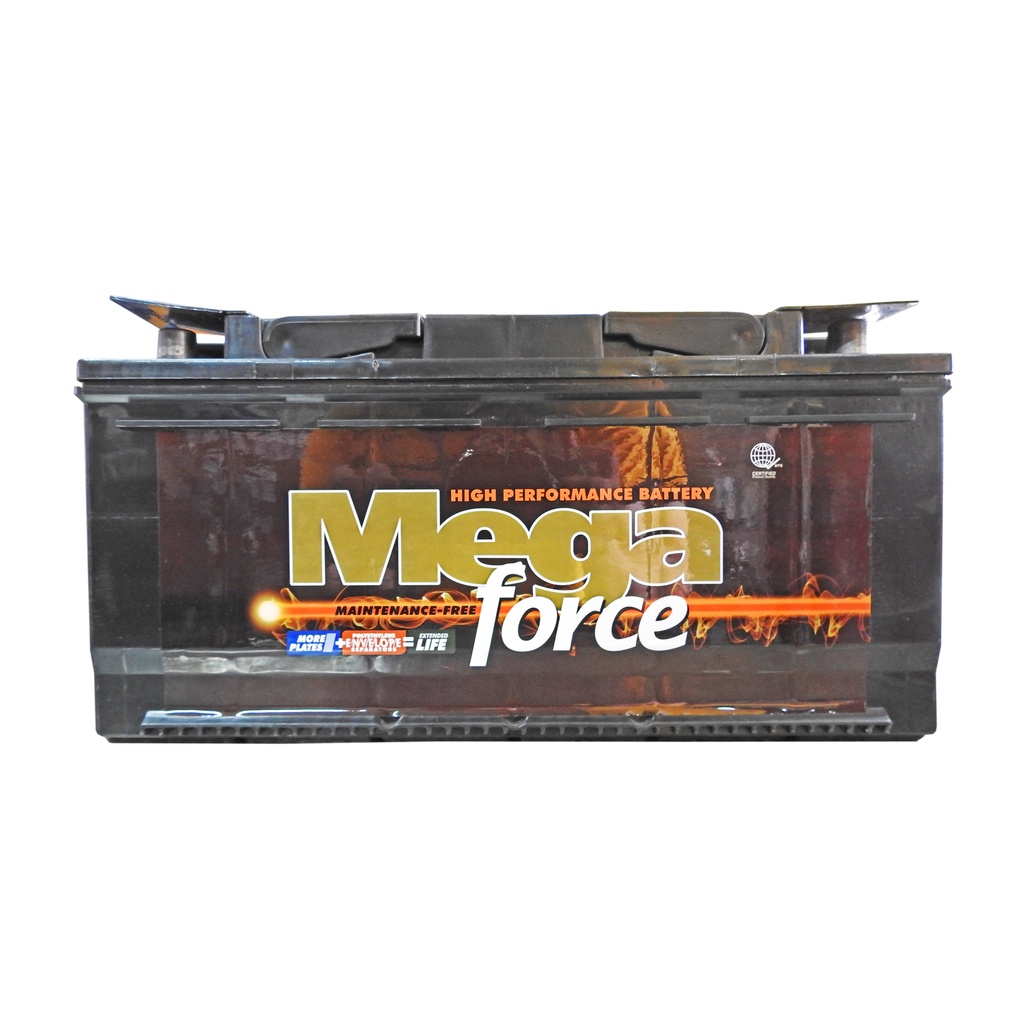 Mega Force DIN100 60044 (100AMPS) Maintenance Free Automotive Battery ...