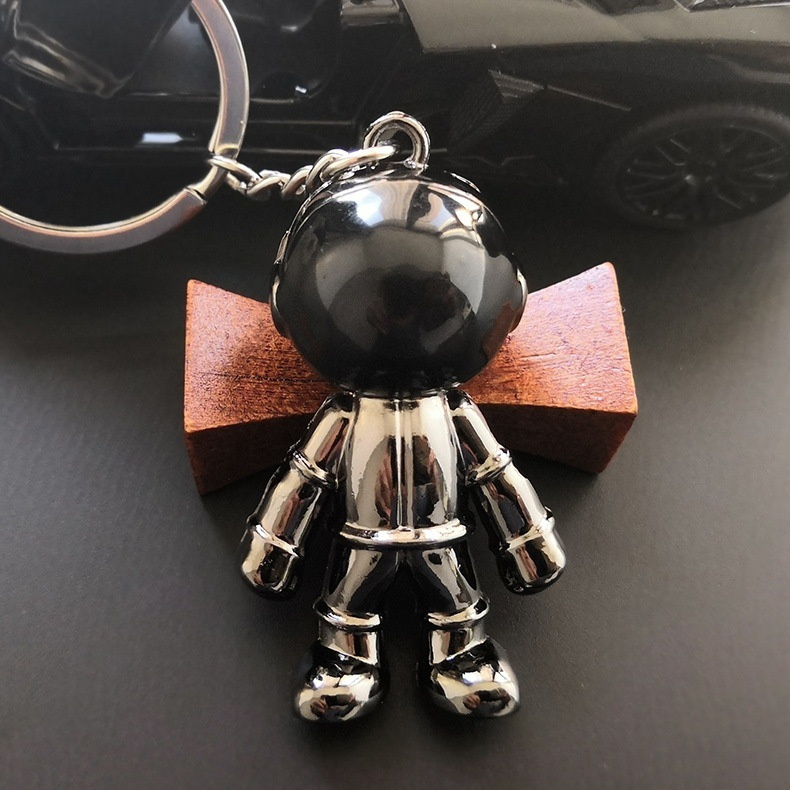 Spacesuit NASA Apollo Simple Metal Astronaut Car Men's Keychain Key ...