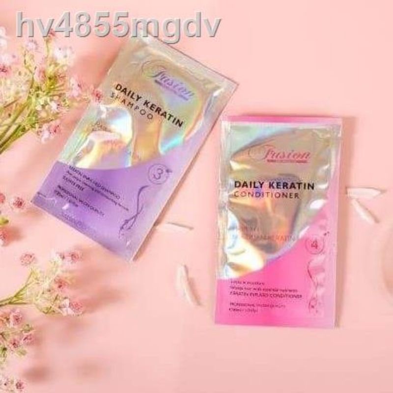 Fusion Keratin Daily Shampoo & Conditioner Sachet 30mL | Shopee Philippines