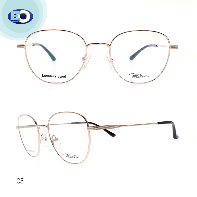EO McMillian Cartesan Round Stainless Steel Full Rim Multicoated ...