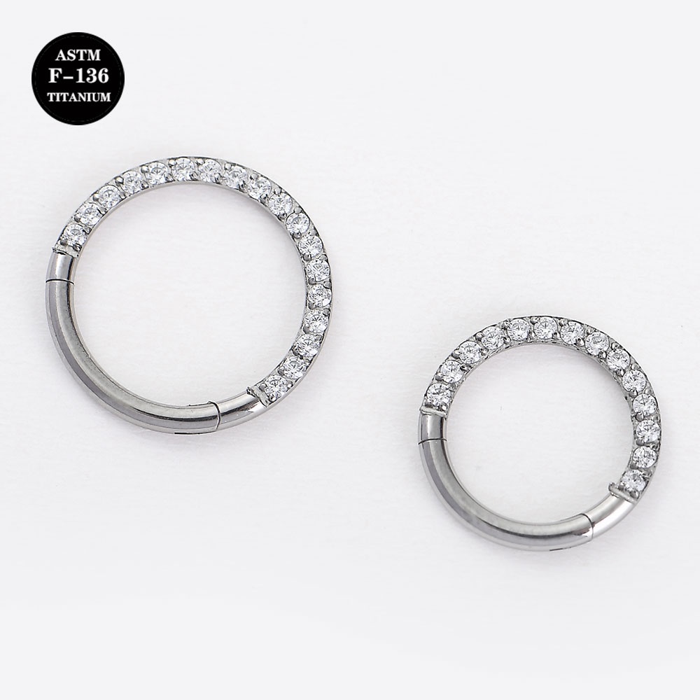 16G Implant Grade Titanium ASTM F136 Circular Barbell Horseshoe Body ...