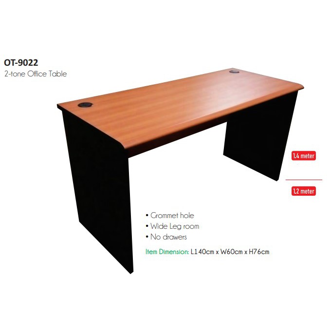 FLRCC OFFICE TABLE / FREE STANDING TABLE OT-9022 COD AVAILABLE | Shopee ...