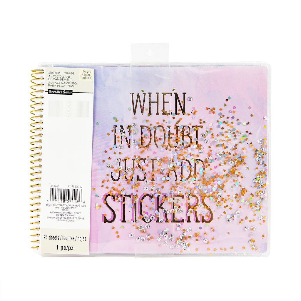 Recollections Watercolor Shaker Spiral Sticker Storage Album | Shopee ...