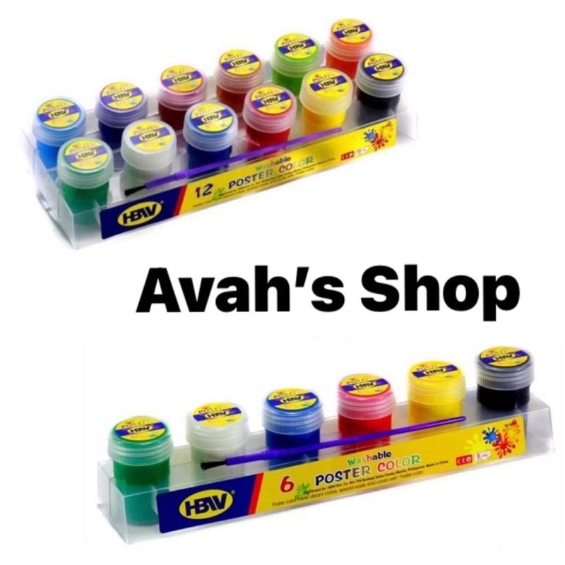 HBW Poster Color Paint Art and 1pc Brush Inside | Shopee Philippines