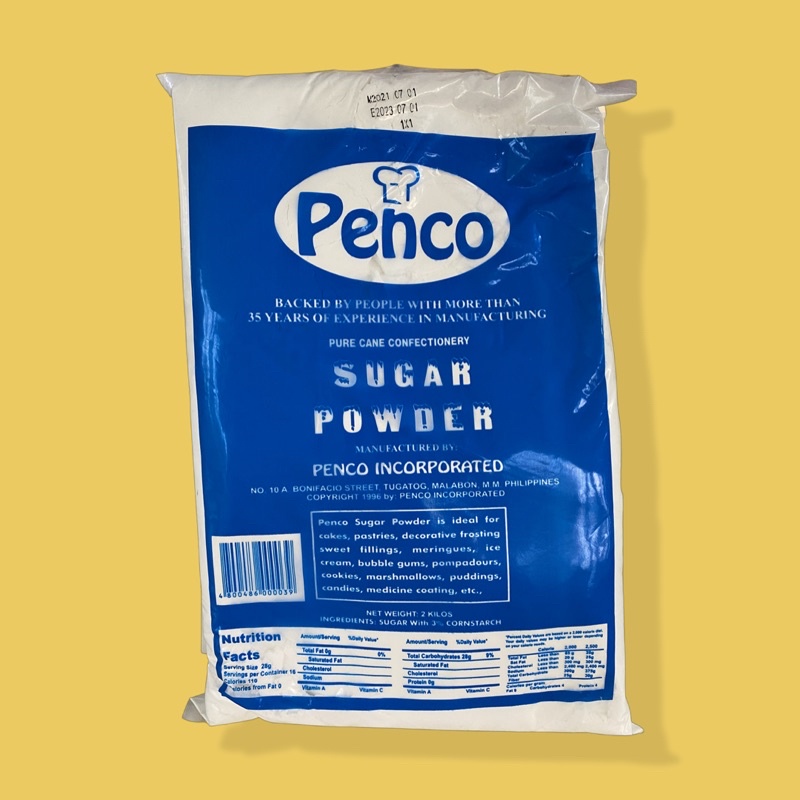 Powdered Sugar / Confectioner’s Sugar / Pure Cane Confectionery / Penco ...