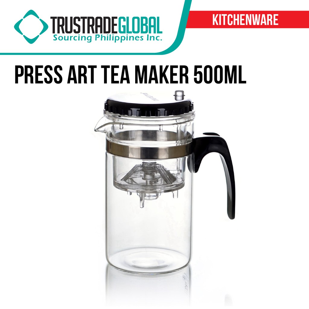 Press Art Tea Maker 500ml/French press/Glass tea pot | Shopee Philippines
