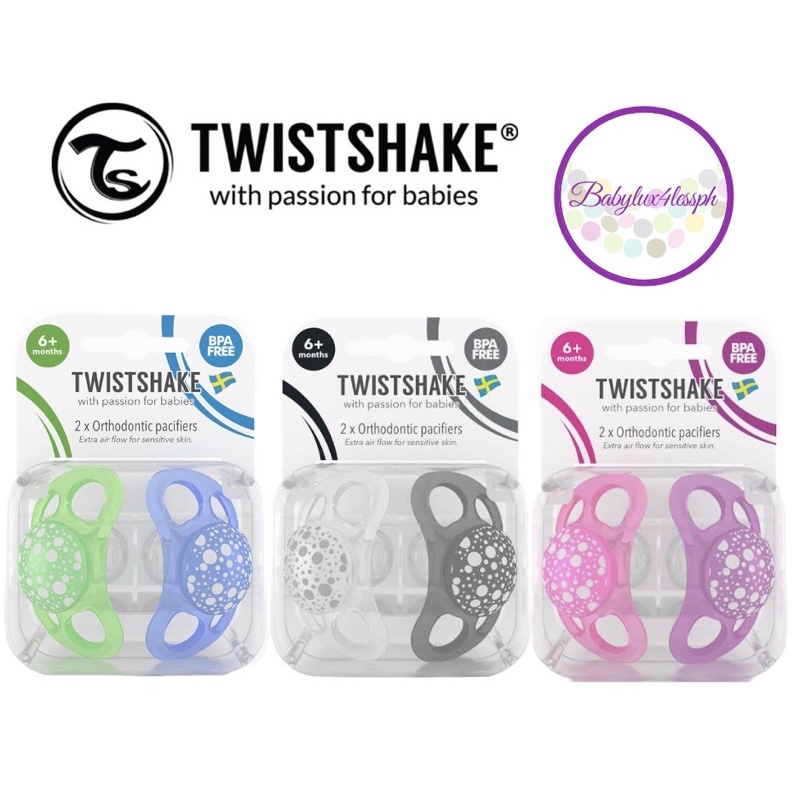 Twistshake Orthodontic Pacifiers, 6m+ (sold per piece) | Shopee Philippines