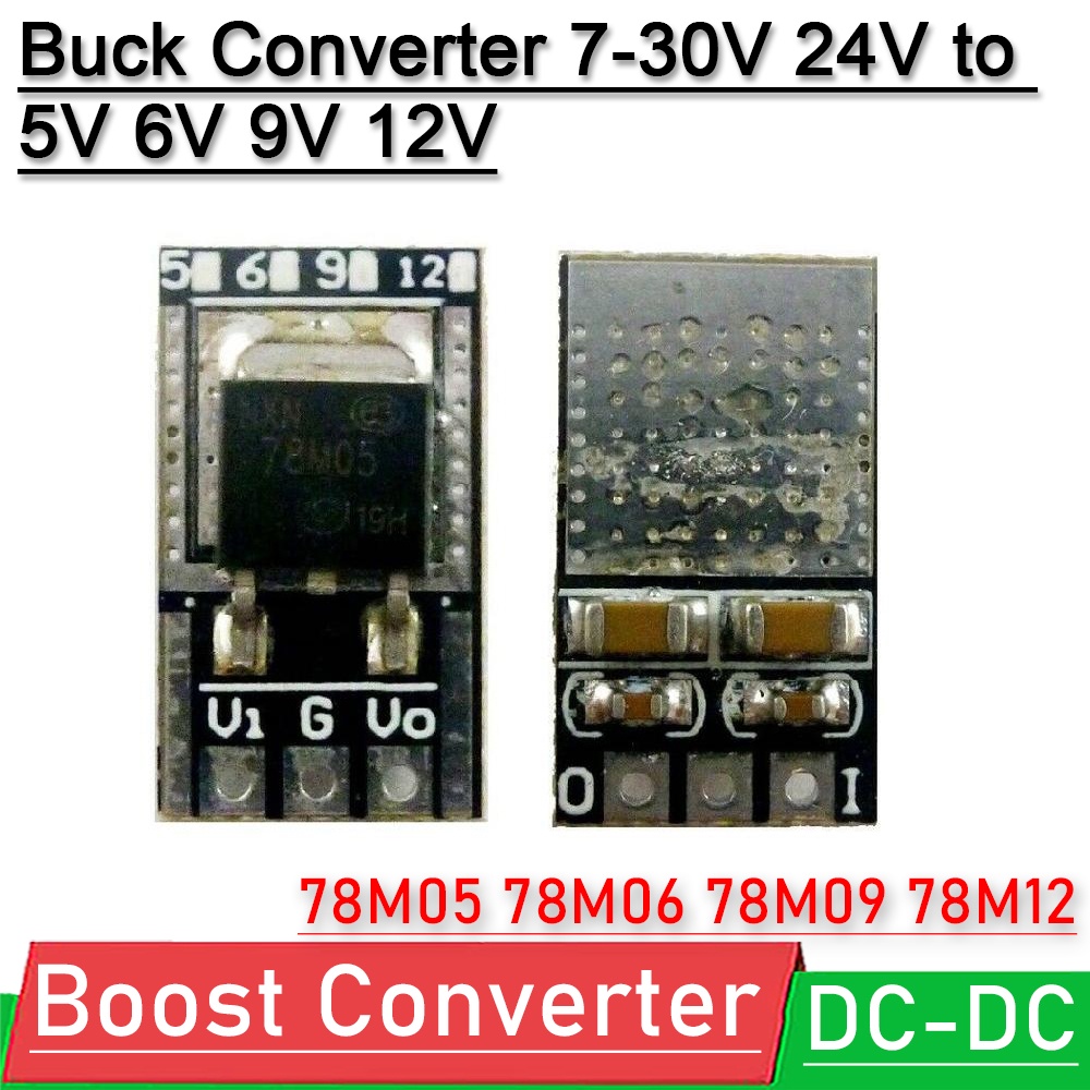 DC-DC Buck Converter 7-30V 24V to 5V 6V 9V 12V Step-down power Voltage ...