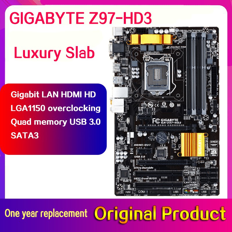 Gigabyte Z97-HD3 Z87P-D3 B85-PRO GAMER B85M-hd3 D3V-A H97-HD3 H97-PRO ...