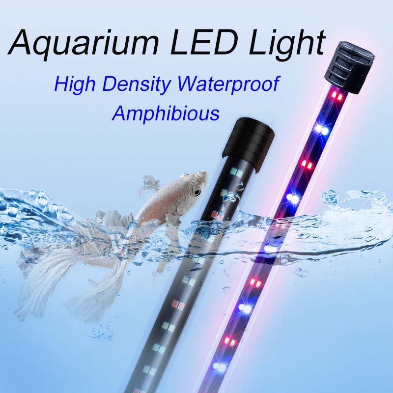 AQUARZOO Aquarium LED Light,Fish Tank Light,RGB Colored Changing ...
