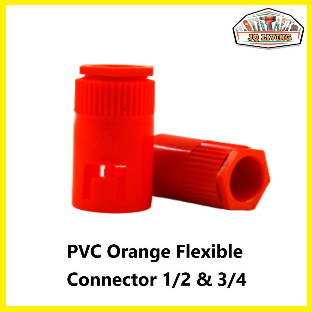 PVC Orange Flexible Connector Plastic Heavy Duty Thick Durable High ...