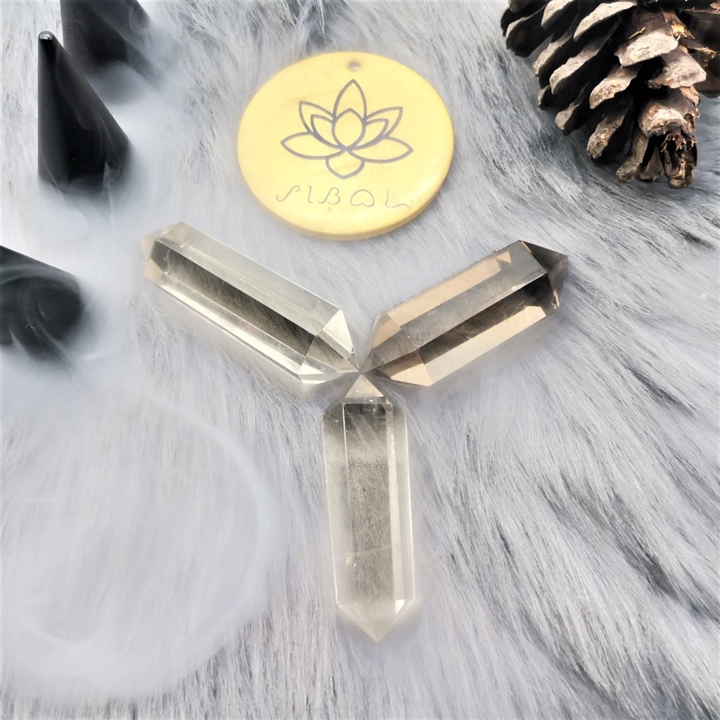 Smoky Quartz (Grounding Stone) Smokey Quartz Double Terminated Polished ...