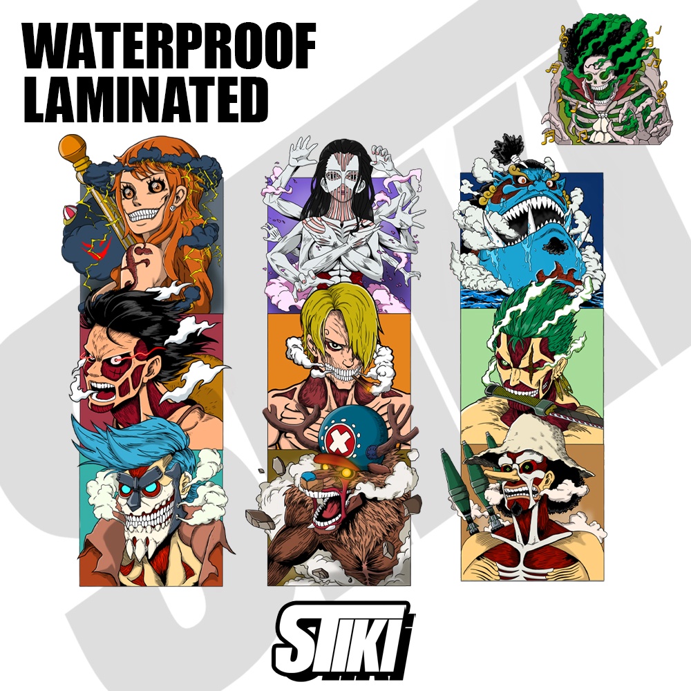 One Piece TITAN Vinyl Sticker WATERPROOF | Shopee Philippines