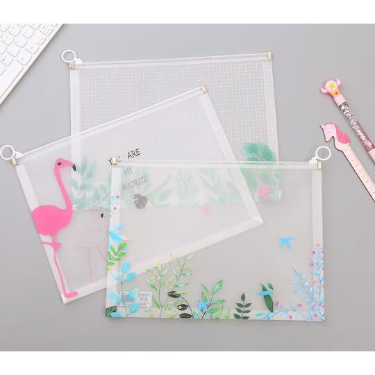 Waterproof Plastic Zipper Paper File Folder File Document Clear Bag For ...