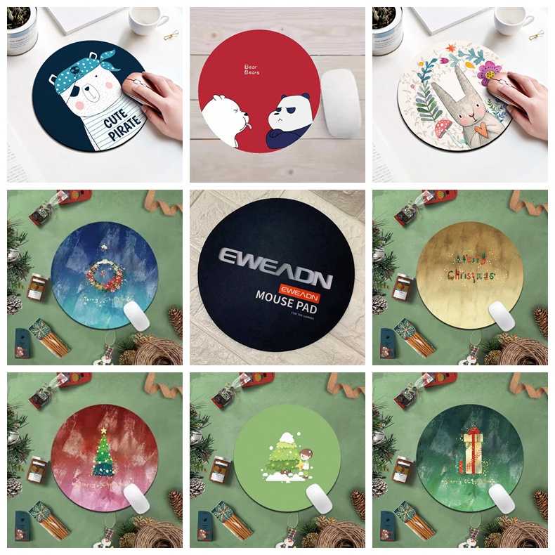 【CYT】Mouse Pad Round D052 COD 14 Styles Cartoon Art Design Mouse Pad ...