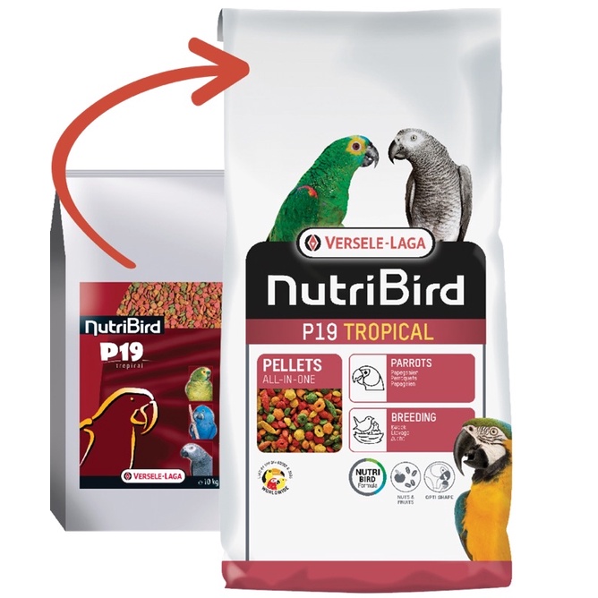 VERSE LAGA NUTRI BIRD P19 BREEDING PELLETS 1kg repack | Shopee Philippines