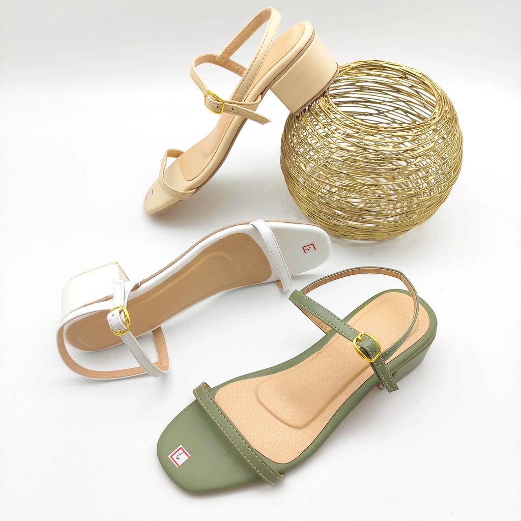 R&A702 1.5-Inch Square Toe with One Toe Strap with Adjustable Ankle ...