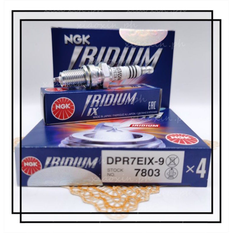 NGK (PER PC.) SPARK PLUG IRIDIUM DPR7EIX-9 FOR RS110F,Elite 350,Dink150 ...