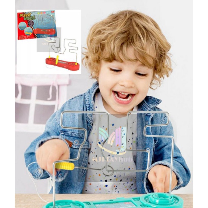 MJ PLAYhub Big Size Funny Maze Electric Touch Maze Educational Electric ...