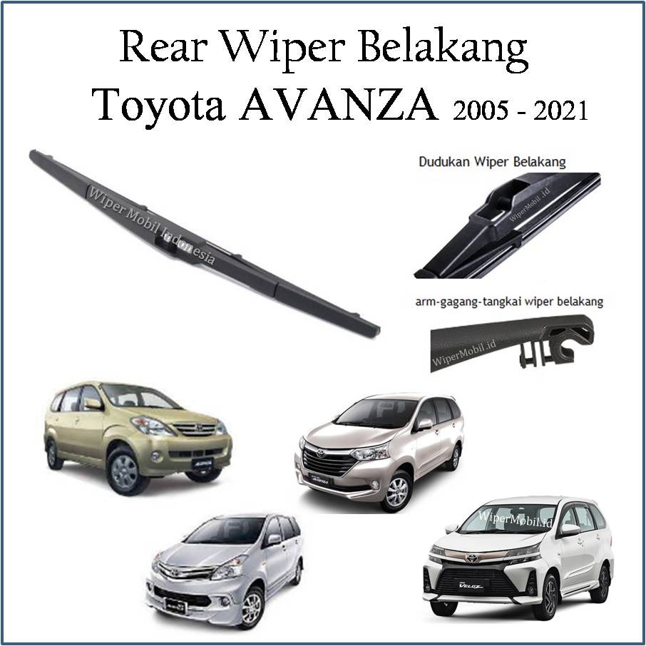 Toyota AVANZA Car Rear Window Wiper 2011 2012 2013 2014 2015 2016 2017 ...
