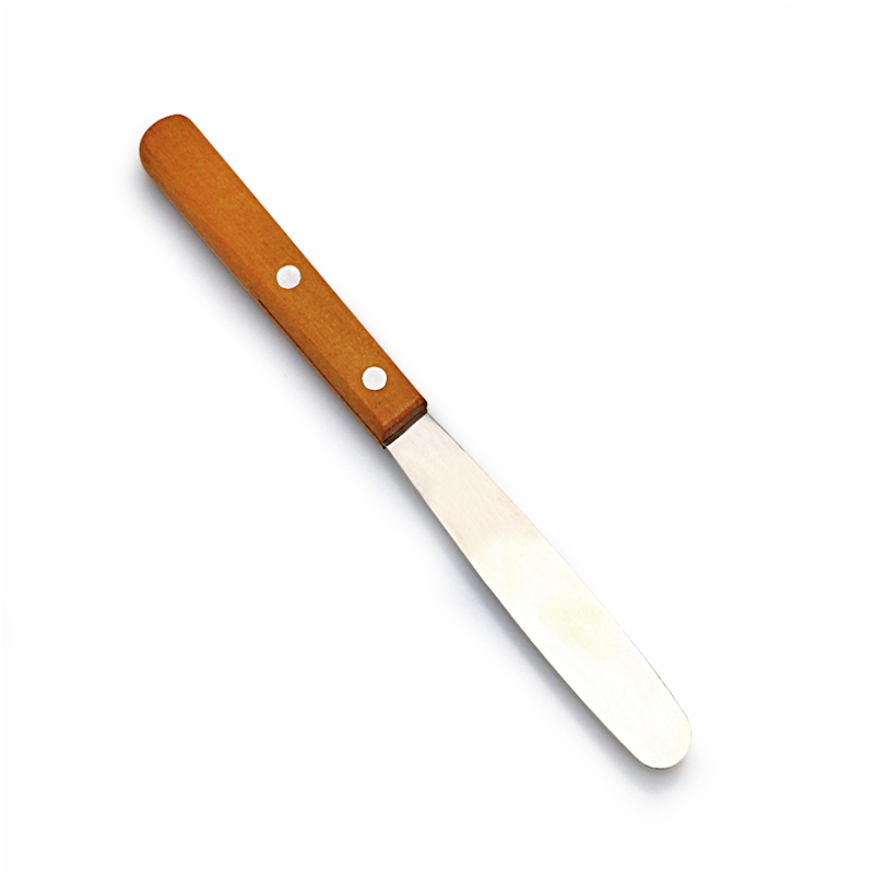 Dental Mixing Spatula Stainless Steel Spatula with Wooden Handle Dental ...