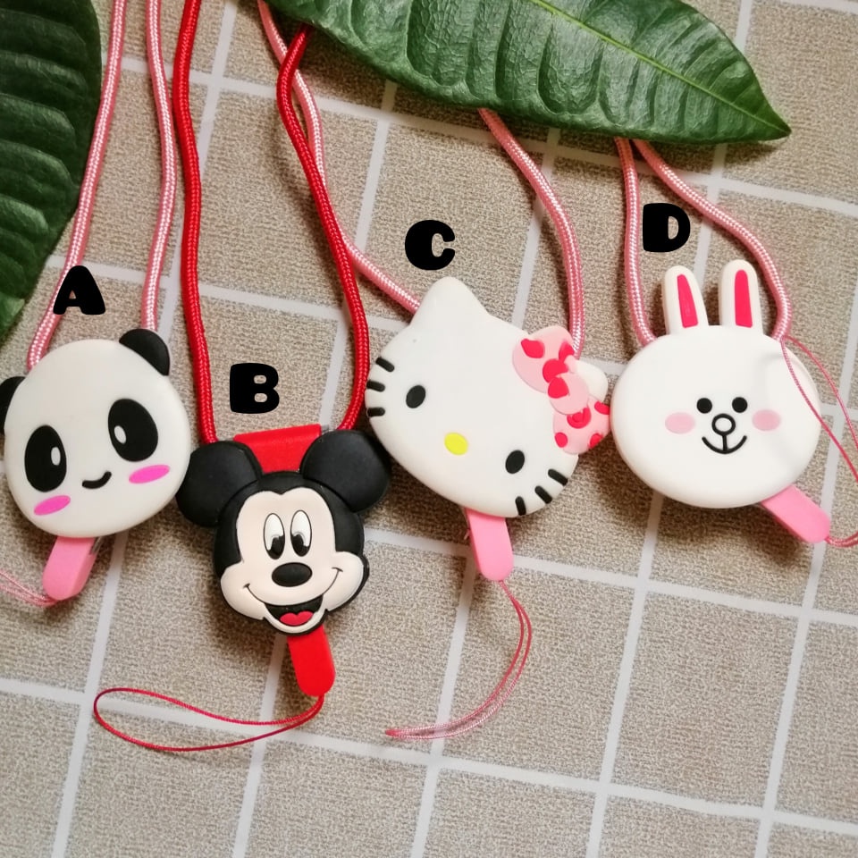 CUTE CARTOON MOBILE PHONE ID LANYARD LACE STRAP ASSORTED DESIGN ...