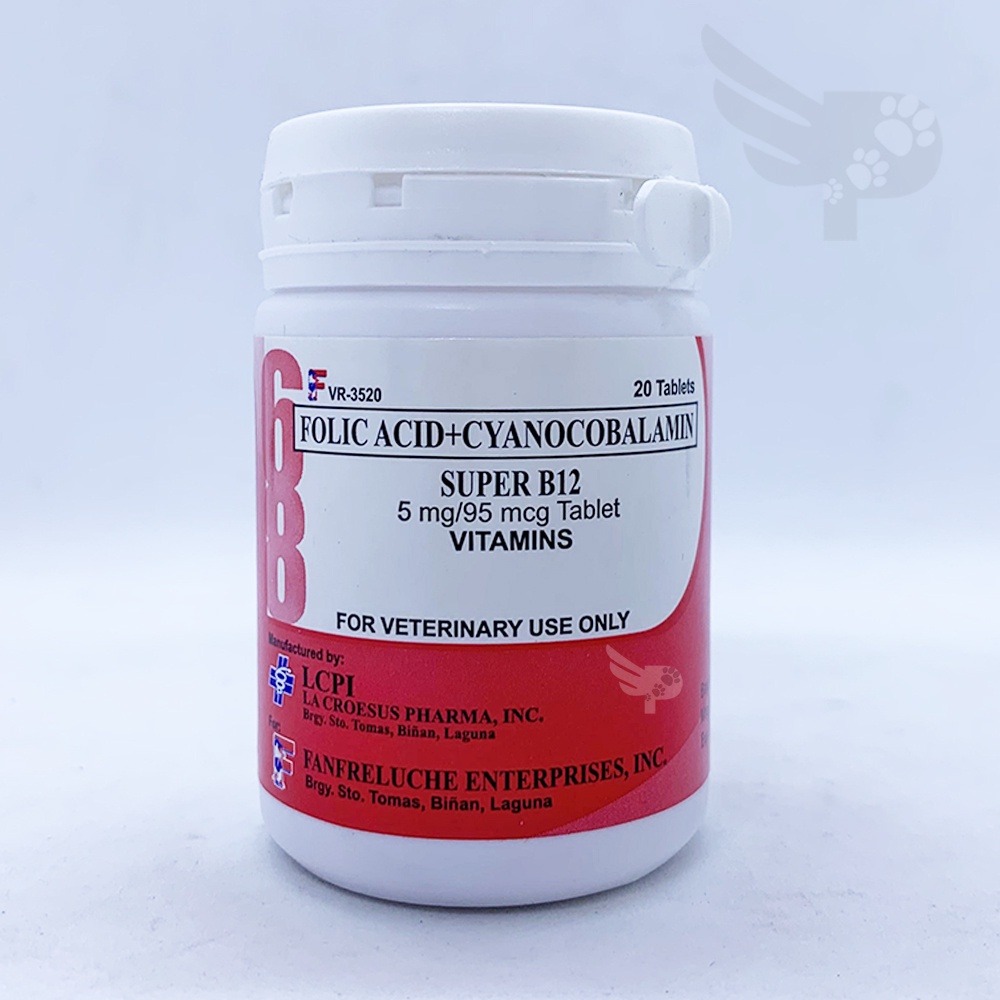 Super B12 - 20 tablets per bottle - sold per bottle - Pigeons ...