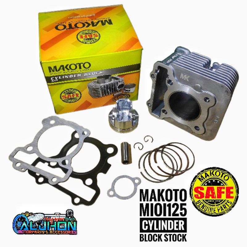 MAKOTO MIOI125 M3 CYLINDER BLOCK SET STOCK SIZE (52.4MM) STANDARD ...