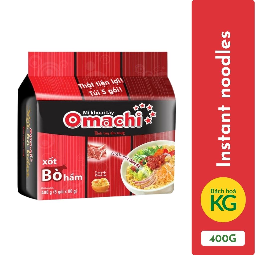 Omachi Instant Noodles 400g (5 packs x 80g) - Mi serega - 方便面 - Mì ...