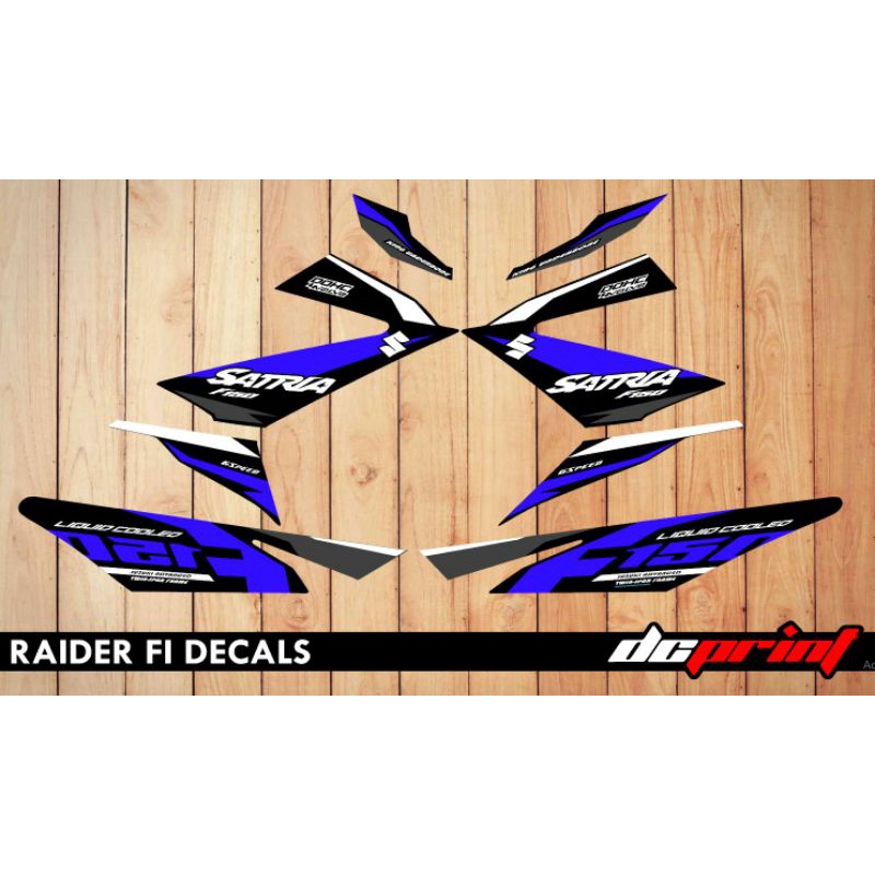 Raider Fi Decal Race Blue Original Sticker | Shopee Philippines