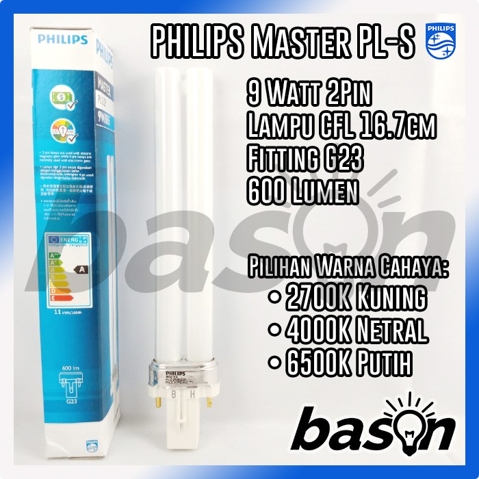 Philips PL-S 9W 2P - CFL PLS Piercing Lamp | Shopee Philippines