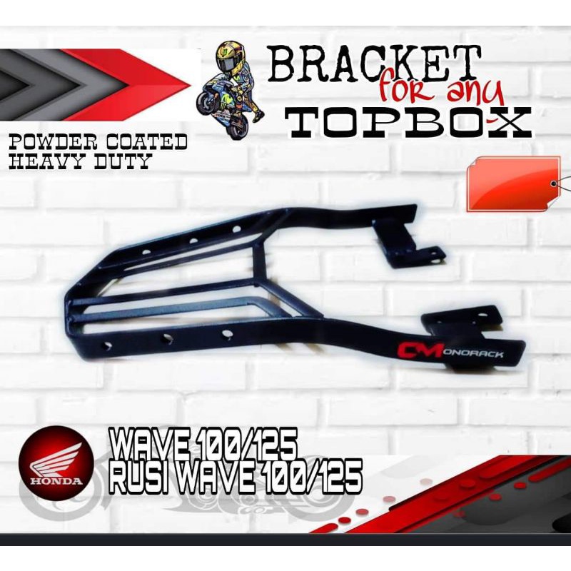 Wave 100/125/110r monorack topbox bracket | Shopee Philippines