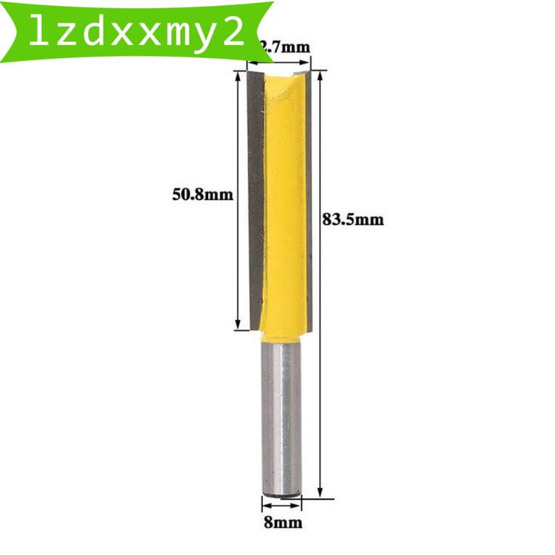 Newest 1pcs 1/2" Straight Router Bit 2 Flute 8mm Shank | Shopee Philippines