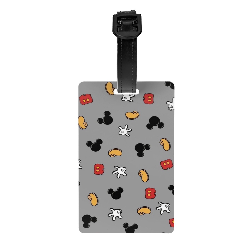 Mickeys Mouse Cartoon Pvc Rubber Soft Luggage Tag Adjustable for Travel ...