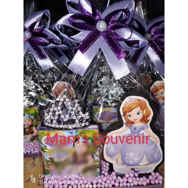Sofia the first with crown souvenir/giveaways for birthday/christening | Shopee Philippines