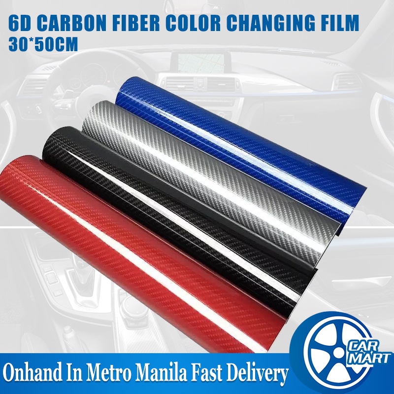 High-Gloss Car Stickers Car Carbon Fiber Color Change 6D Matte Body ...