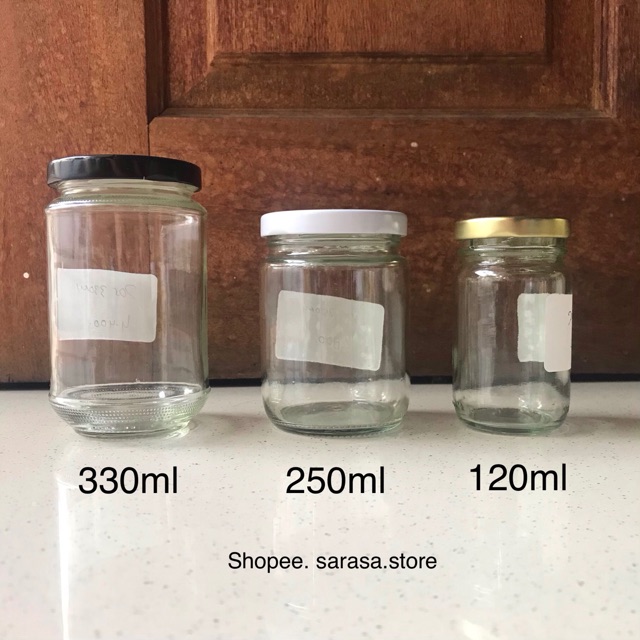 330ml 250ml 120ml Multipurpose Glass Jar Jars Wholesale Containers | Shopee Philippines
