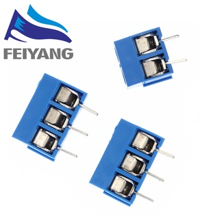 10pcs KF301 2P/3P Blue KF301-5.0 KF301 Screw 5.0mm Straight Pin PCB ...