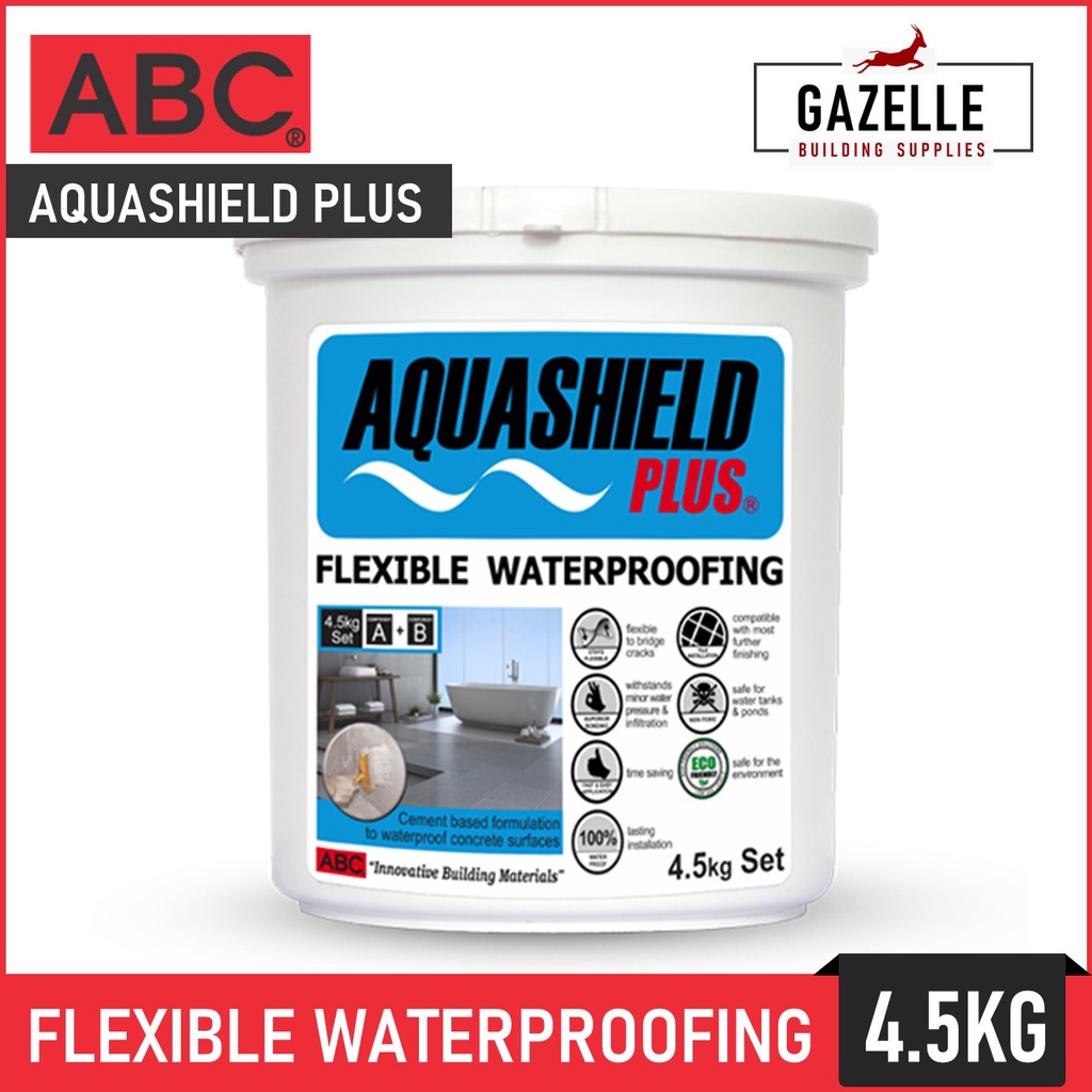ABC Aquashield Plus Flexible Waterproofing - 4.5Kg | Shopee Philippines