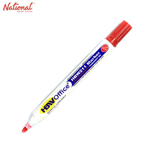 Hbw 211 Permanent Marker Box Of 12 Red Fine National Book Store ...
